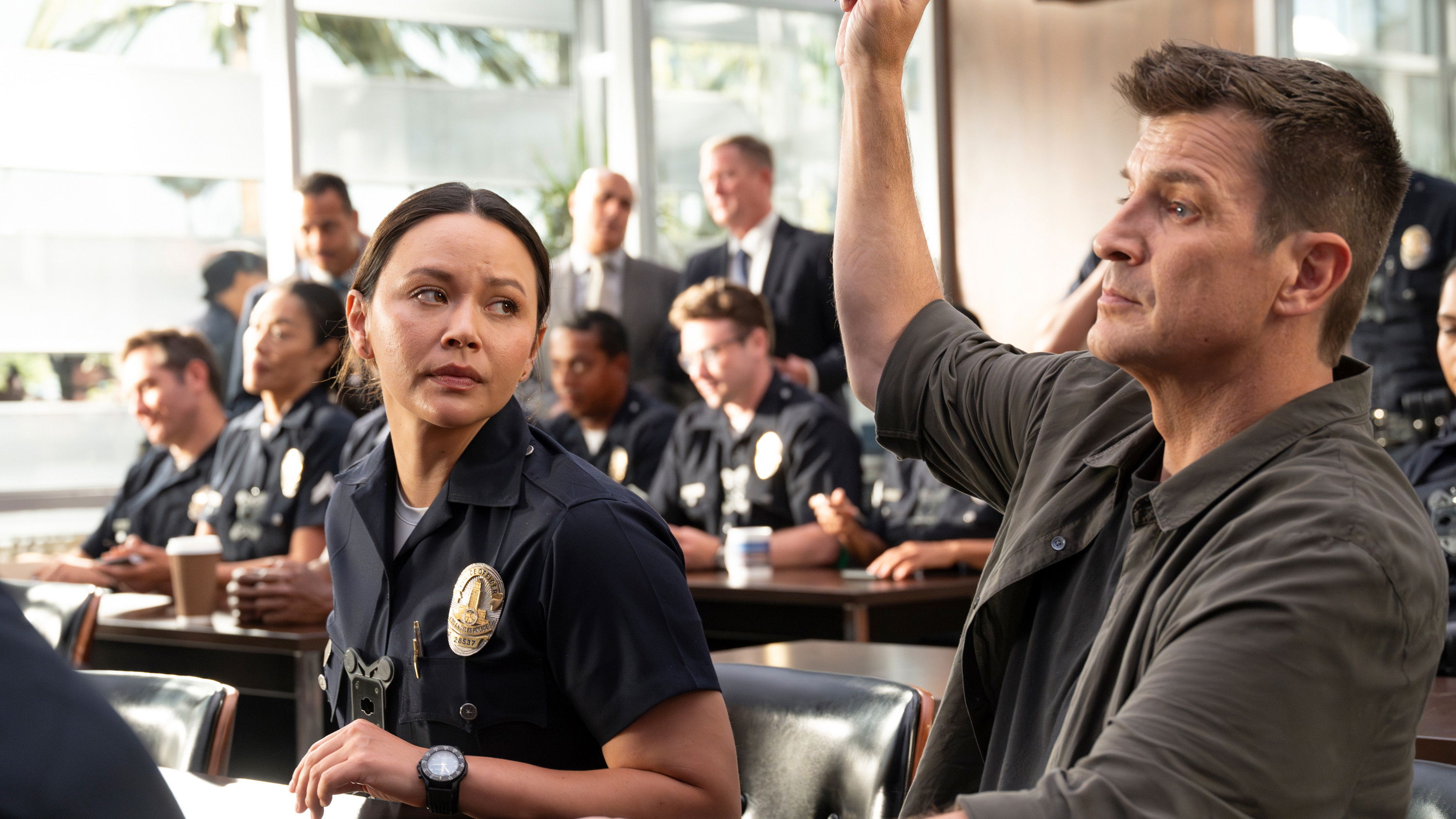 The Rookie: Season 7 - The Watcher (2025) - (S7E2) - Backdrops — The Movie Database (TMDB)