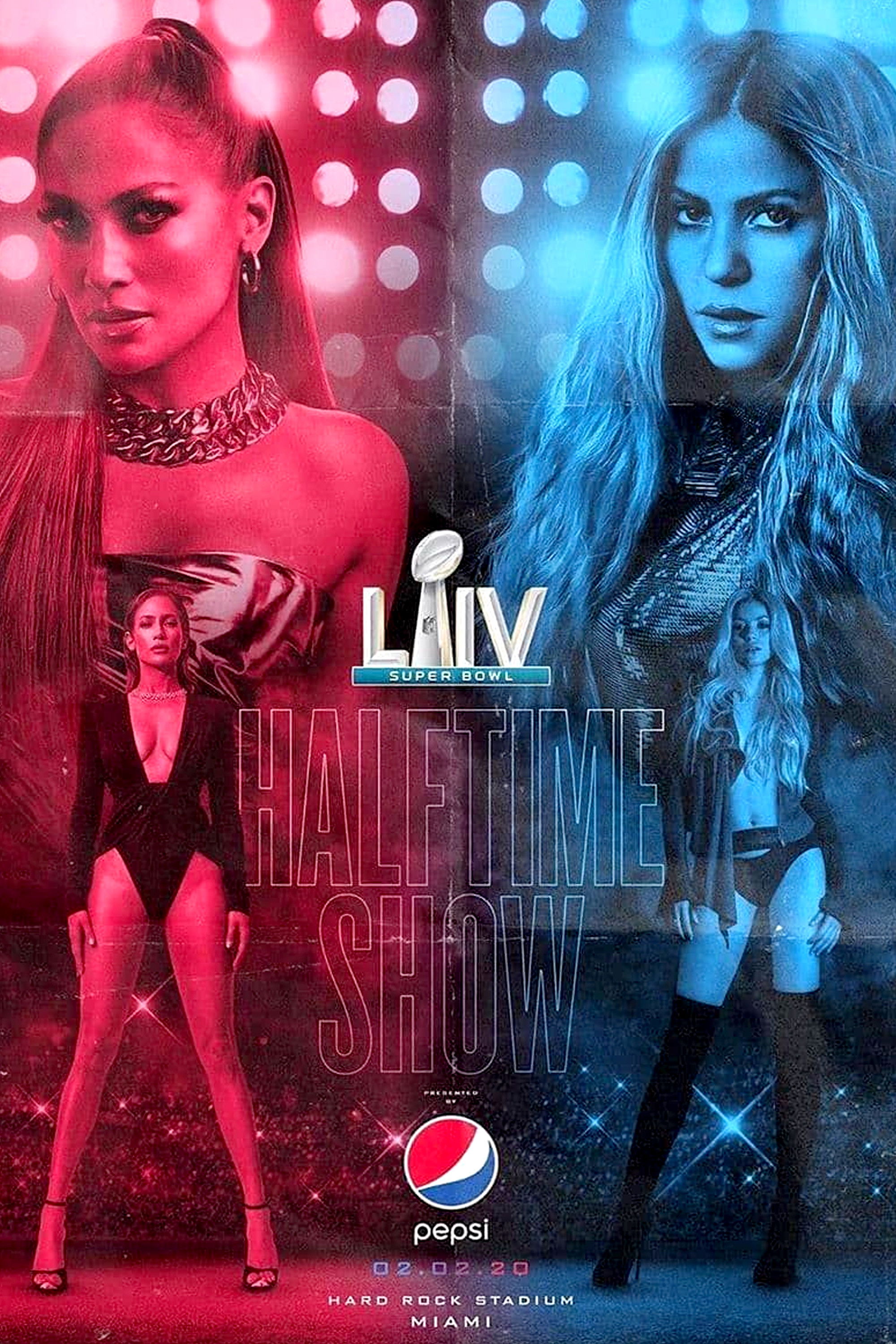 Shakira & Jennifer Lopez -Super Bowl Halftime Show (2020) | The Poster ...