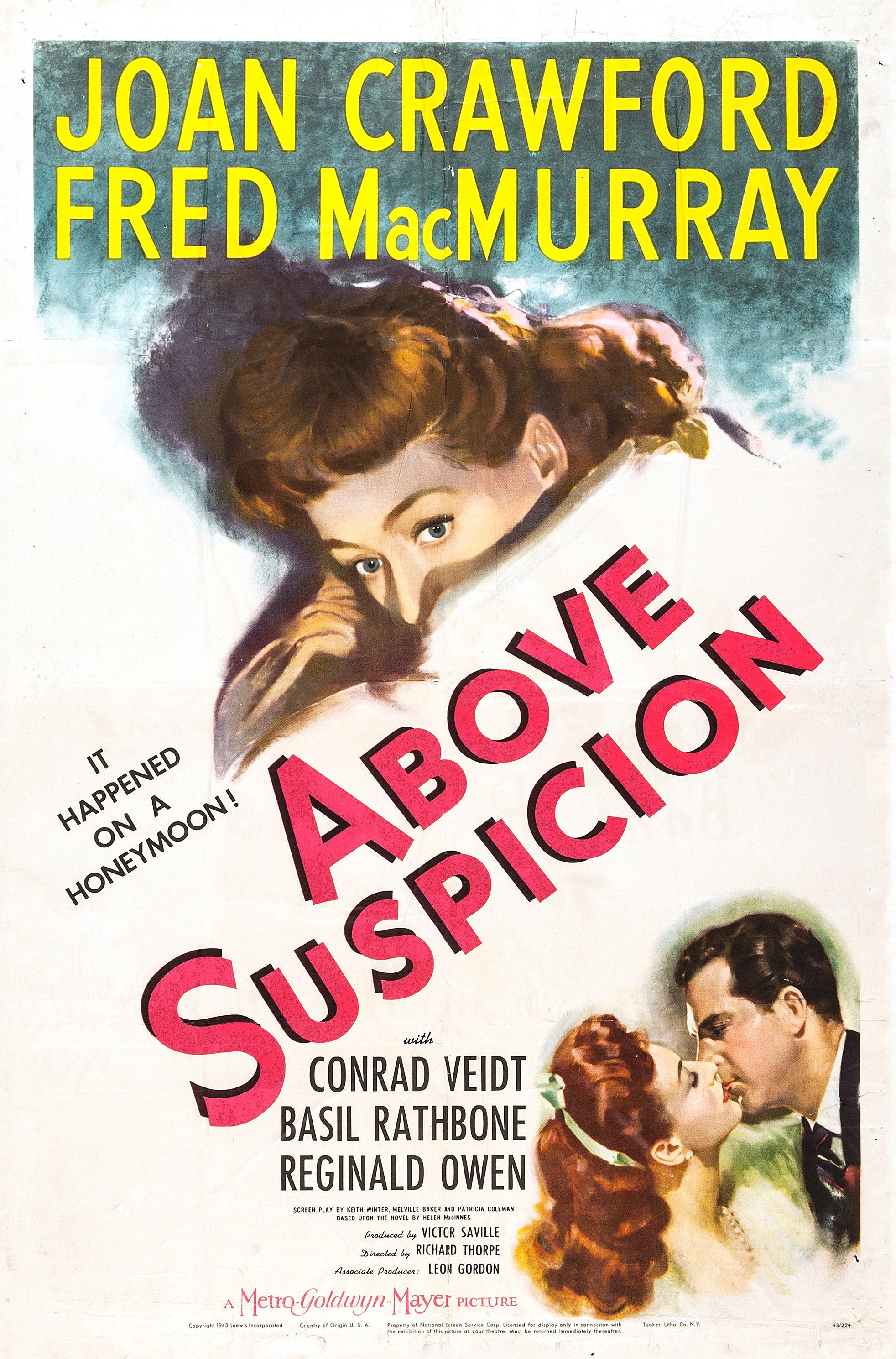 Above Suspicion (1943) - Posters — The Movie Database (TMDb)