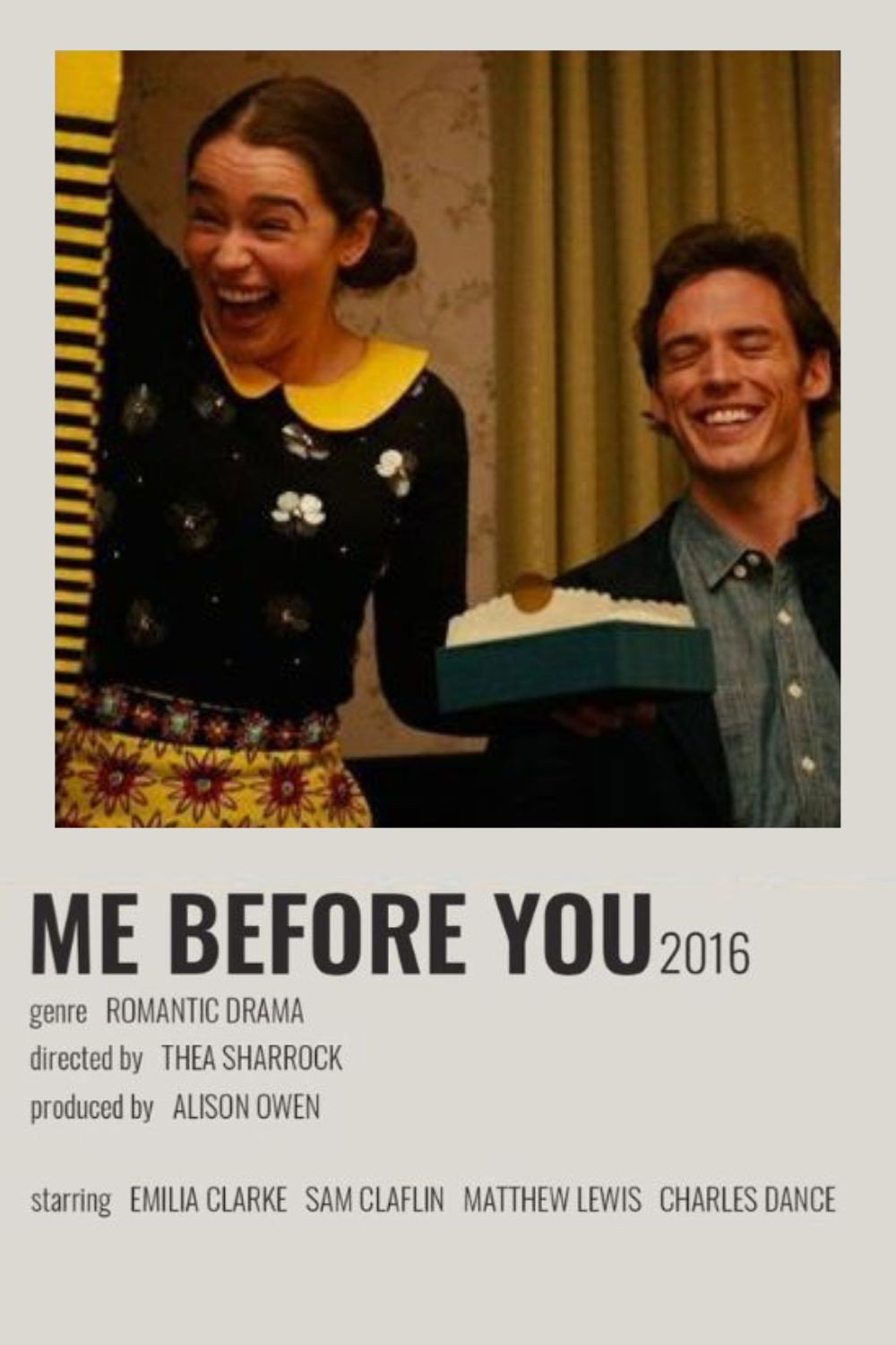 Me Before You (2016) - Posters — The Movie Database (TMDB)