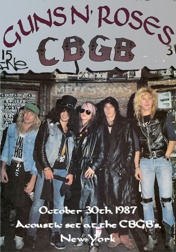 Guns N' Roses: Live at CBGB in New York (1987) | The Poster Database (TPDb)