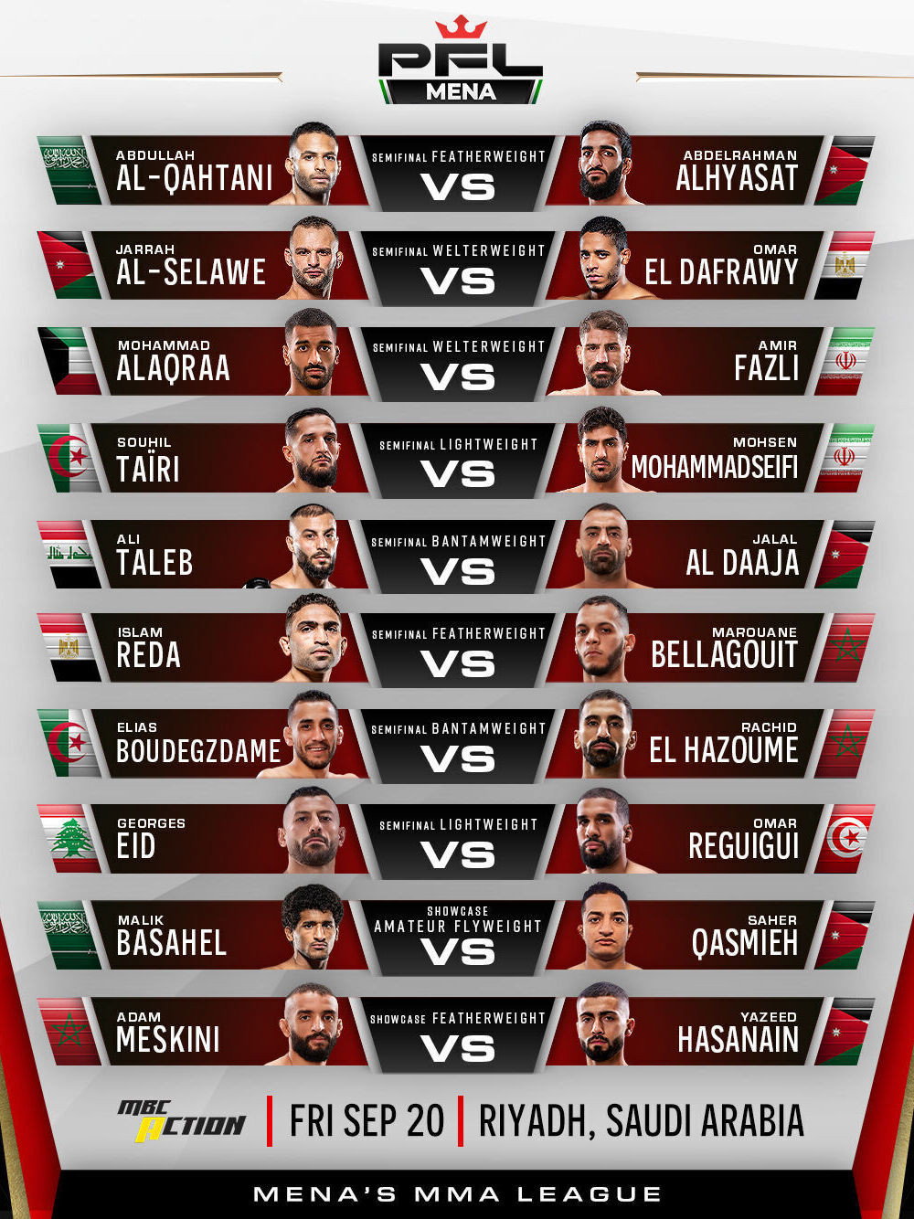 PFL MENA 3 2024 Playoffs (2024) - Posters — The Movie Database (TMDB)