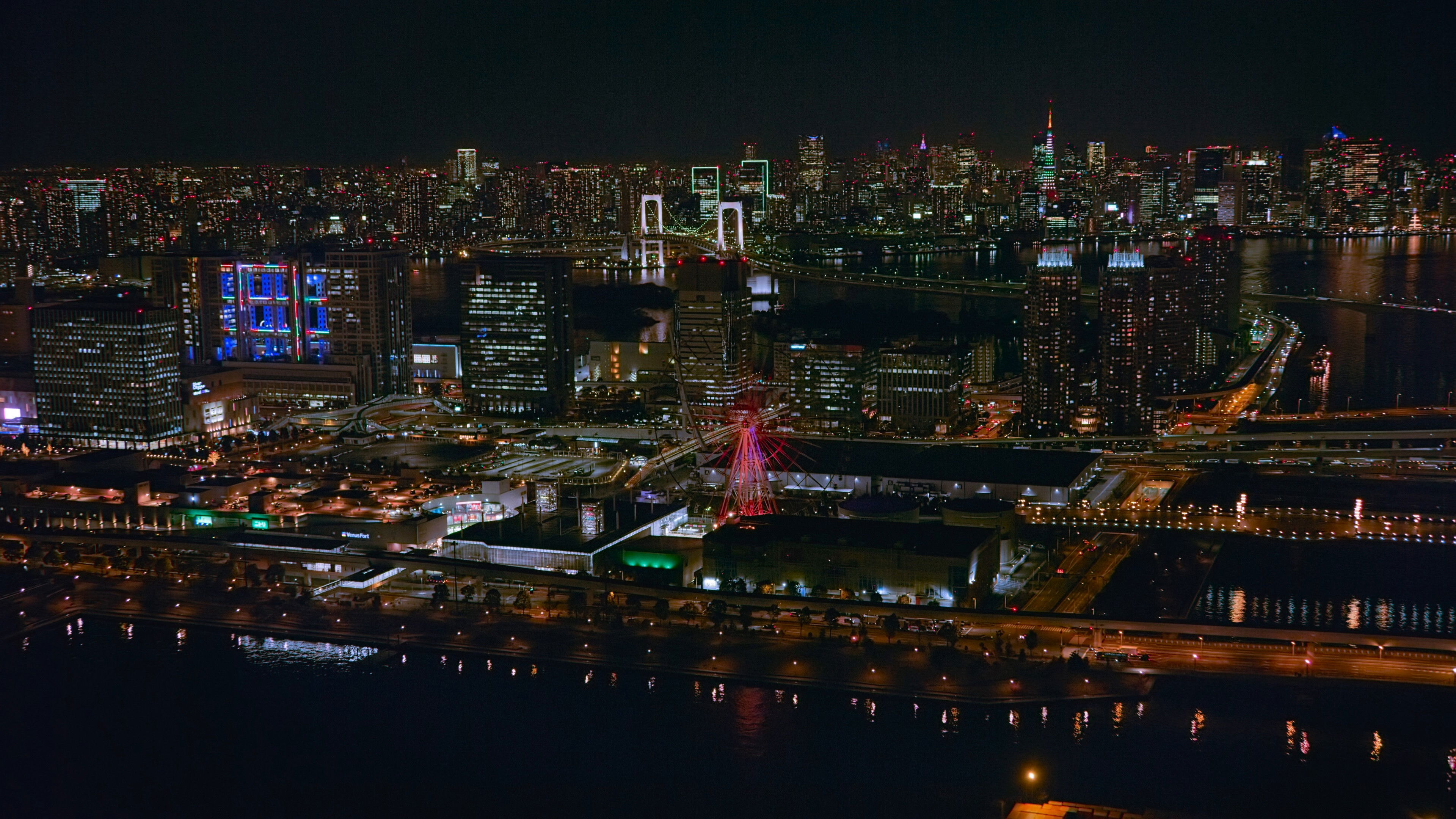 8K Aerial Night View:Sky Walk Tokyo and Yokohama (2021) - Backdrops ...