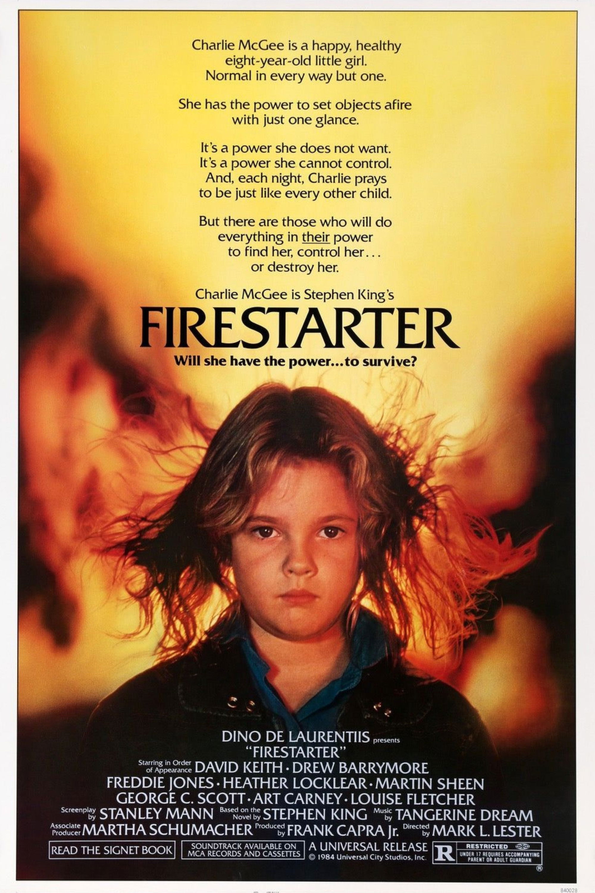 Firestarter (1984) - Posters — The Movie Database (TMDB)