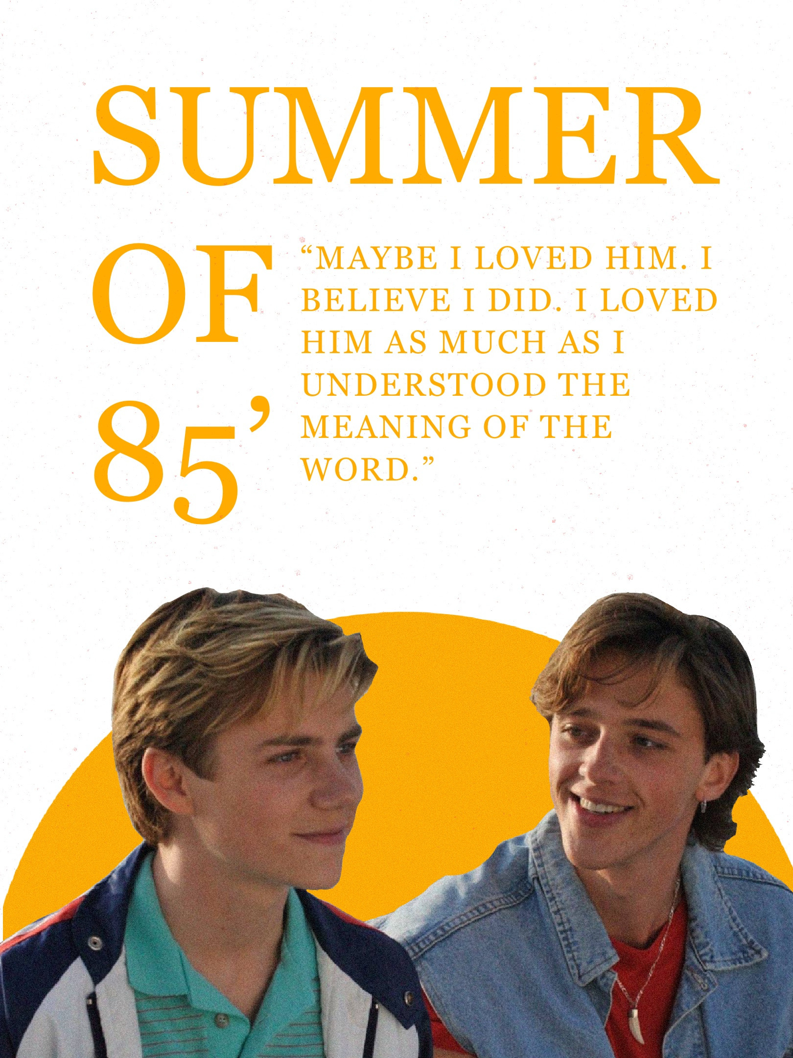 Summer of 85 (2020) - Posters — The Movie Database (TMDB)