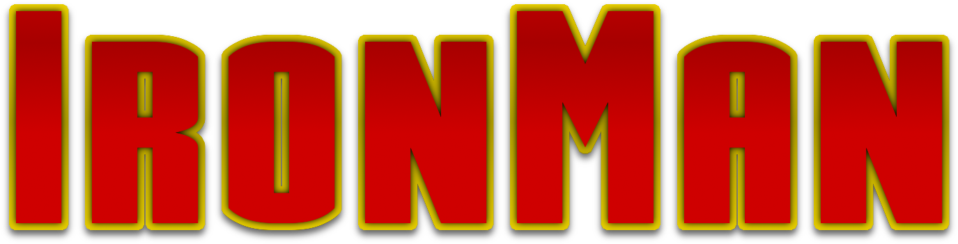 Iron Man Font Png