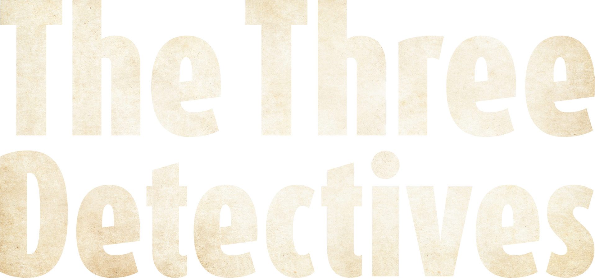 The Three Detectives (TV Series 2023- ) - Logos — The Movie Database (TMDB)