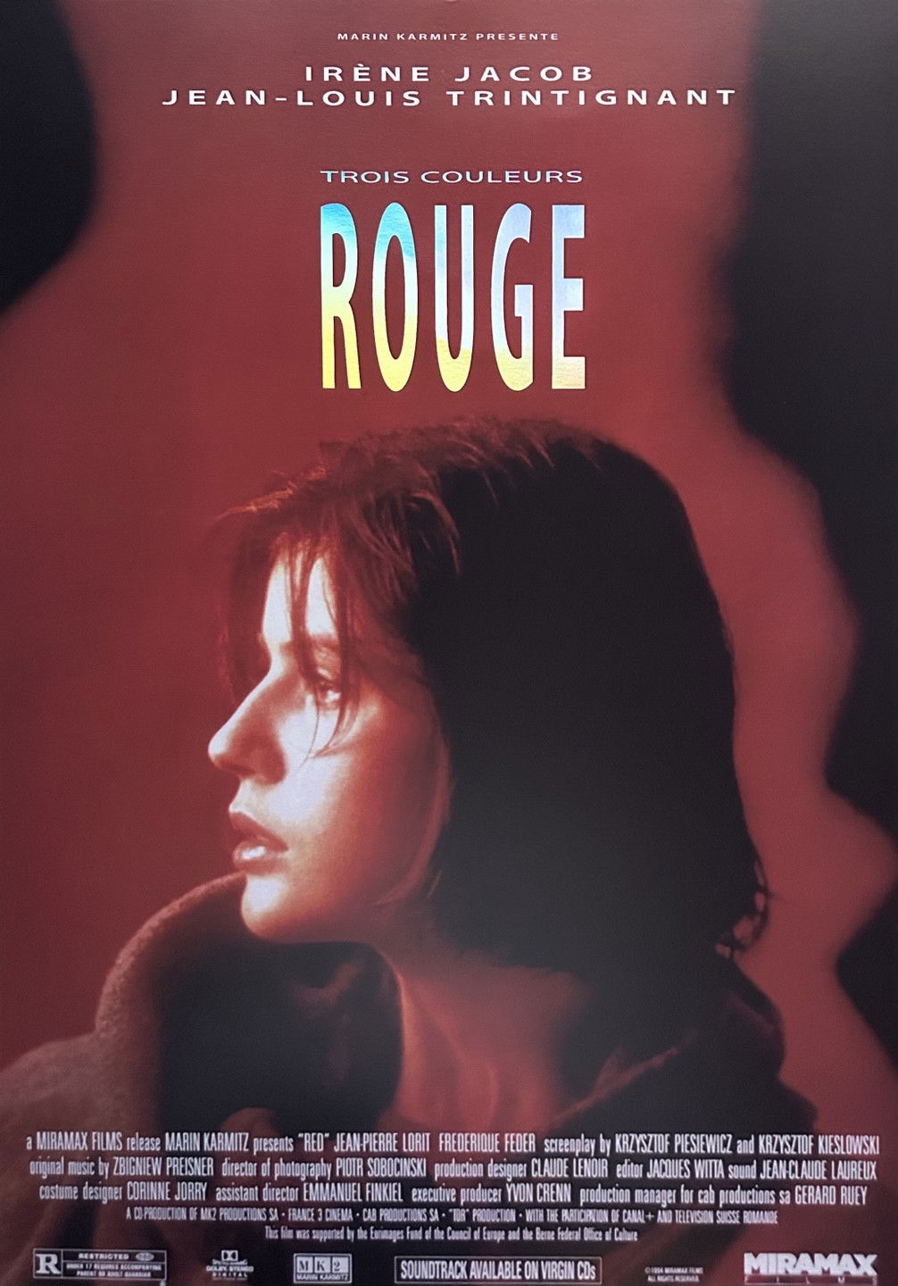 Three Colors: Red (1994) - Posters — The Movie Database (TMDB)