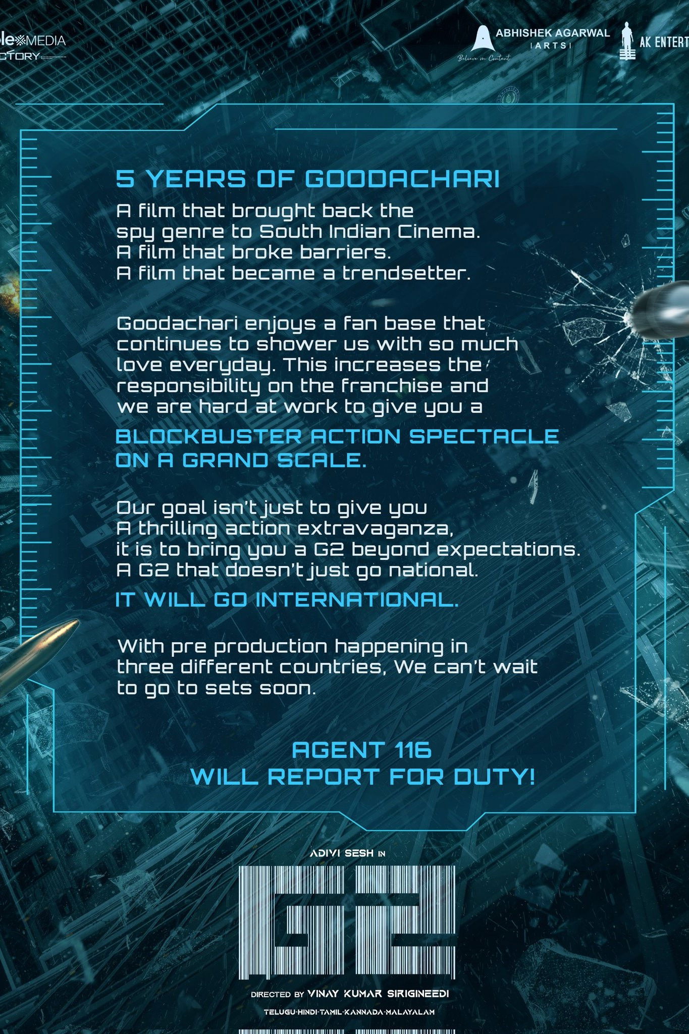 Goodachari 2 - Posters — The Movie Database (TMDB)