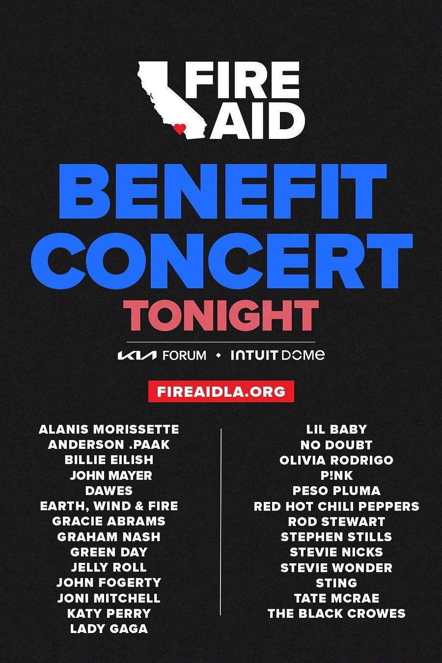Fire Aid (2025) | The Poster Database (TPDb)