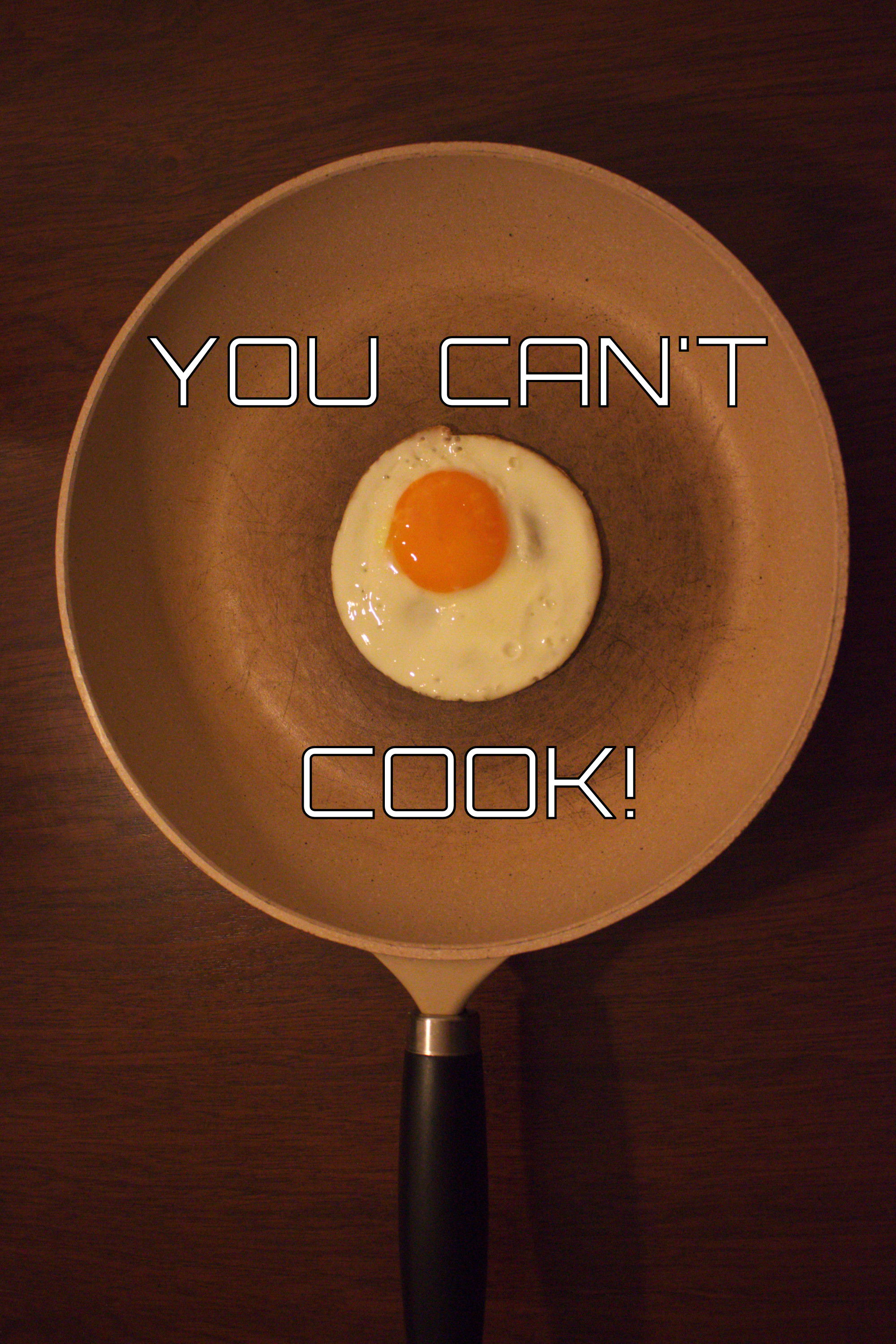 You Can't Cook! (N/A) | The Poster Database (TPDb)